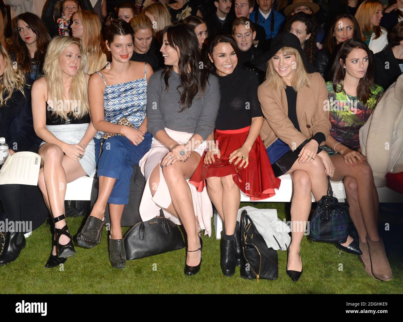 (Left to Right) Ellie Goulding, Pixie Geldof, Daisy Lowe, Samantha ...