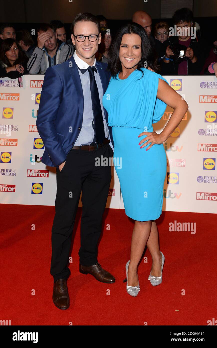 Susanna Reid and dance partner Kevin Clifton arriving at the Pride of ...