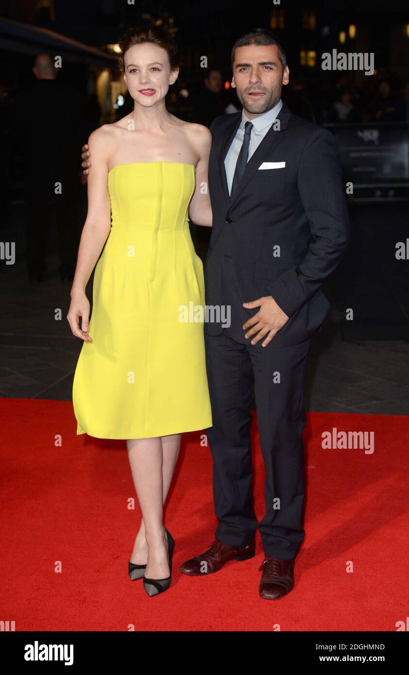 Carey Mulligan and Oscar Isaac arriving at the Inside Llewyn Davis ...