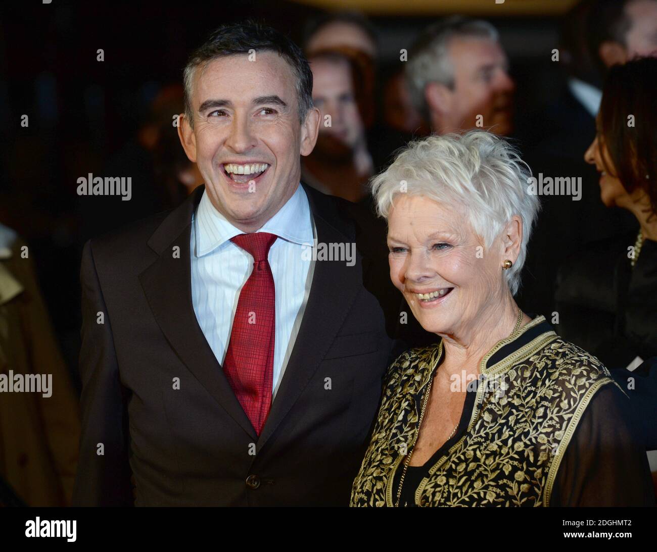 Dame Judi Dench and Steve Coogan arriving at the Philomena Premiere ...