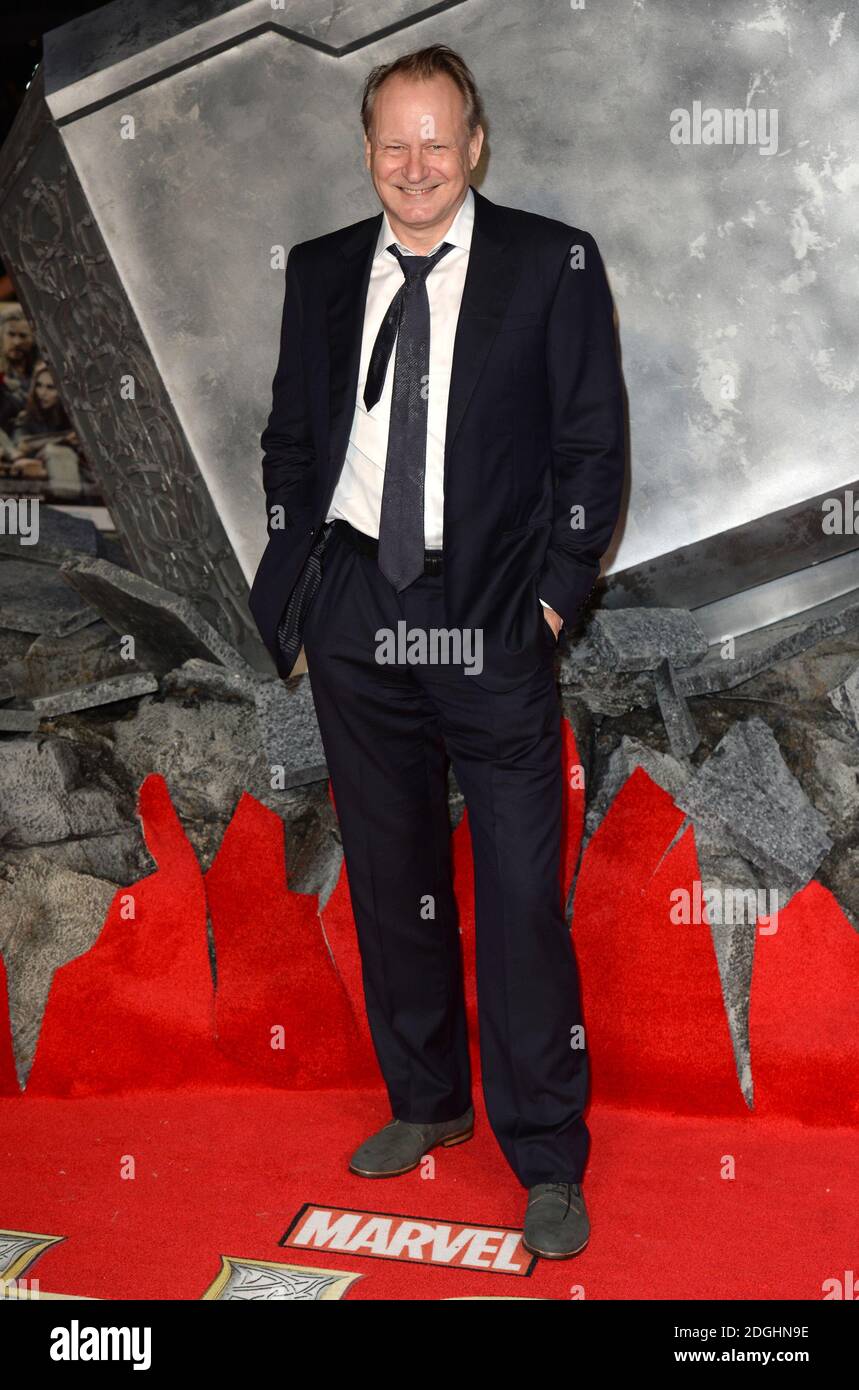 Stellan Skarsgard arriving at Thor: The Dark World Premiere, Leicester ...