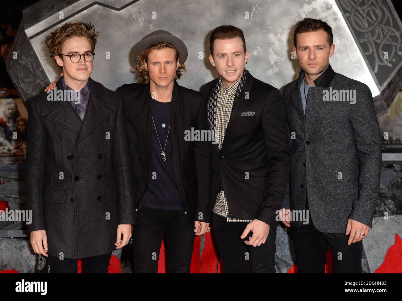 McFly arriving at Thor The Dark World Premiere, Leicester Square ...
