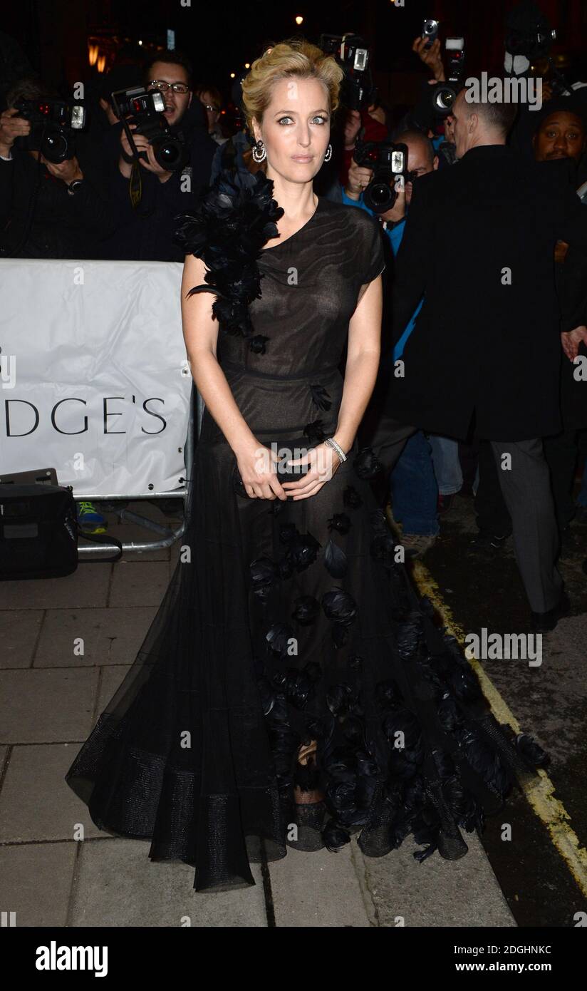 Gillian Anderson arriving at the Harper's Bazaar Women of the Year ...