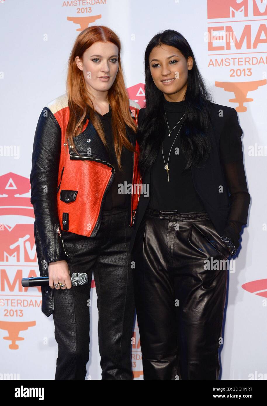 Icona Pop attending the MTV EMA 2013 Press Conference, Westerunie ...