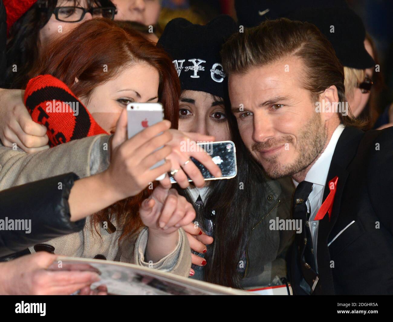 David Beckham arriving at the World Premiere of Class of 92, Odeon West ...
