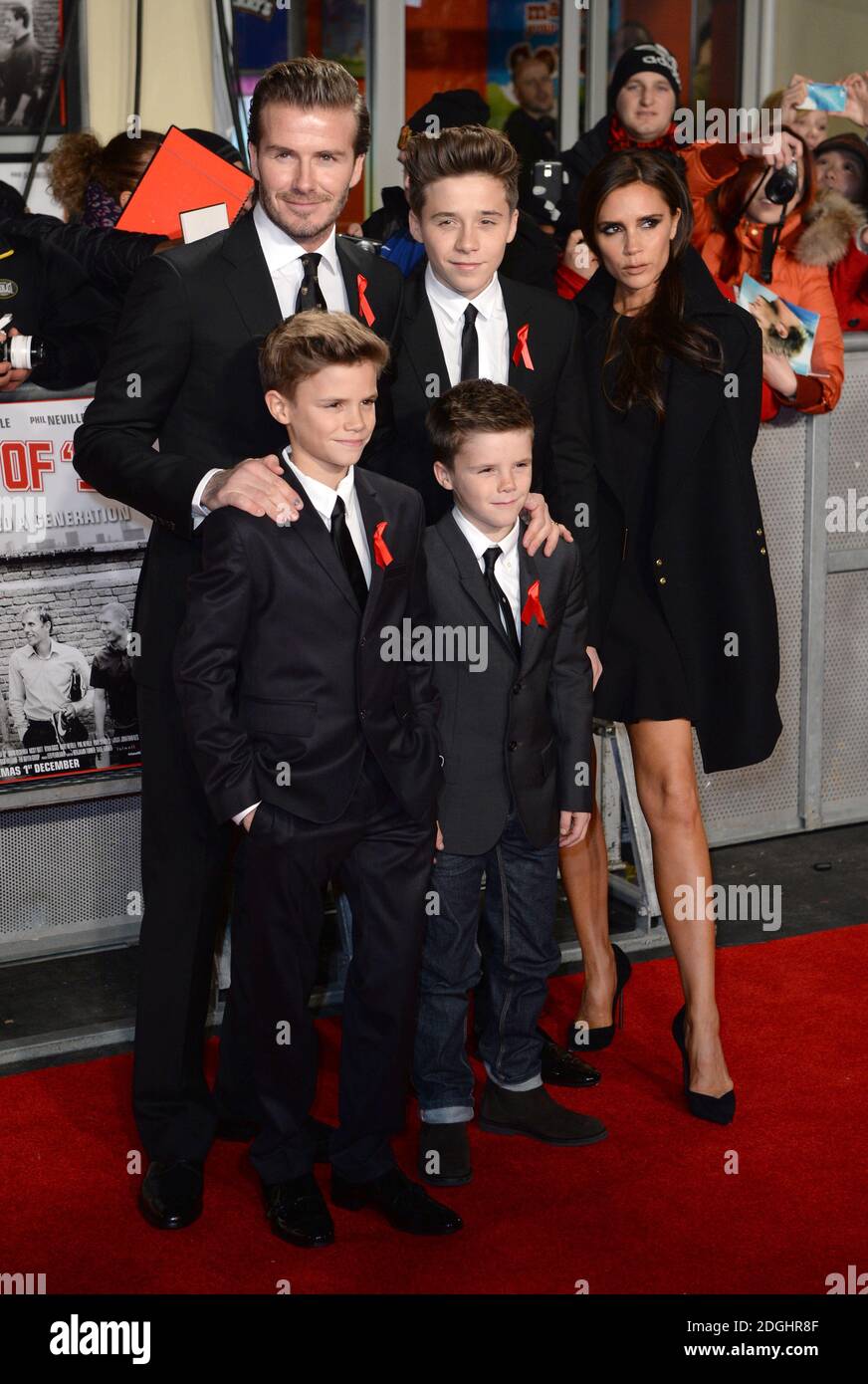 Romeo Beckham, David Beckham, Cruz Beckham, Brooklyn Beckham and ...