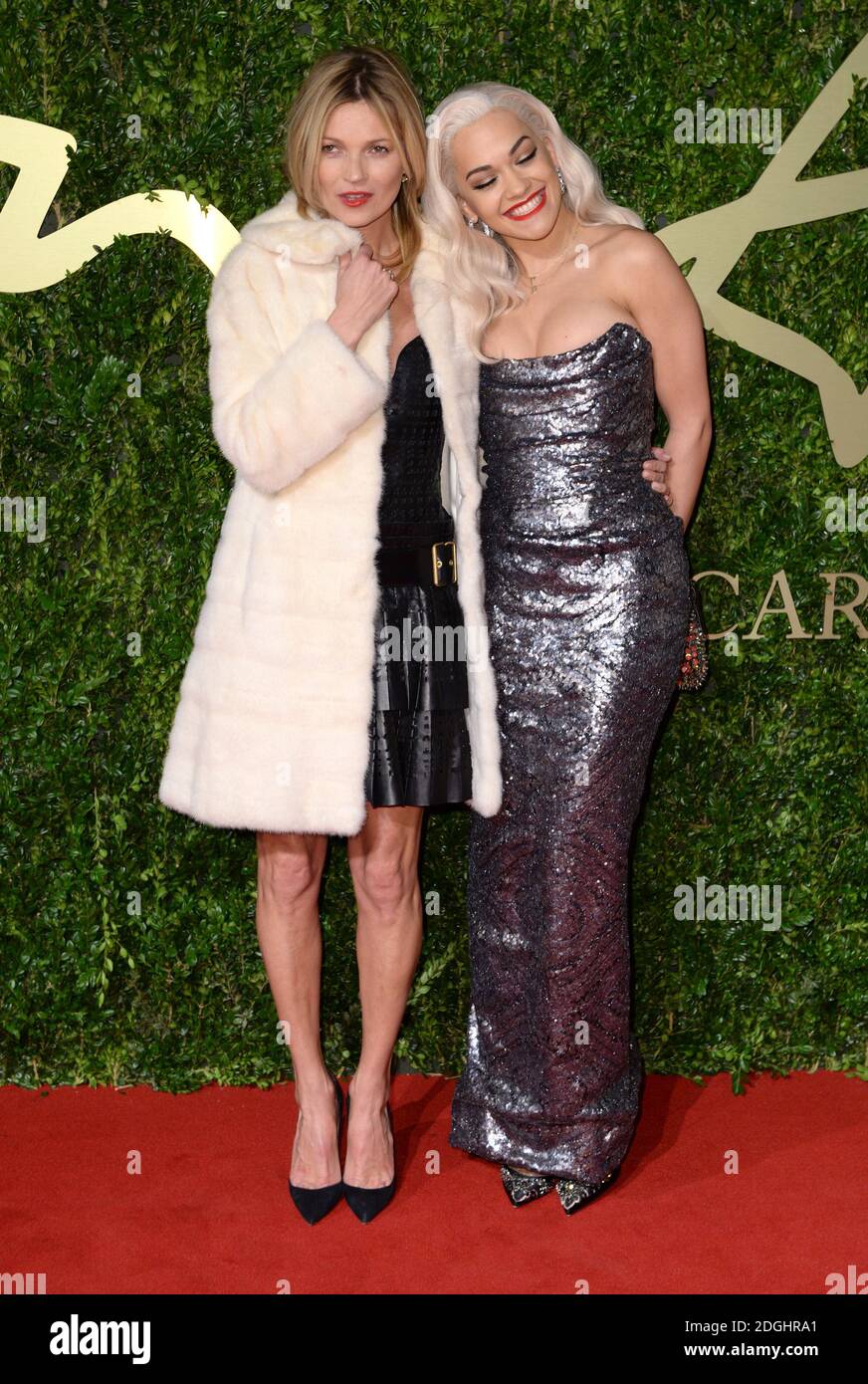 Kate Moss and Rita Ora arriving at The British Fashion Awards 2013, The ...