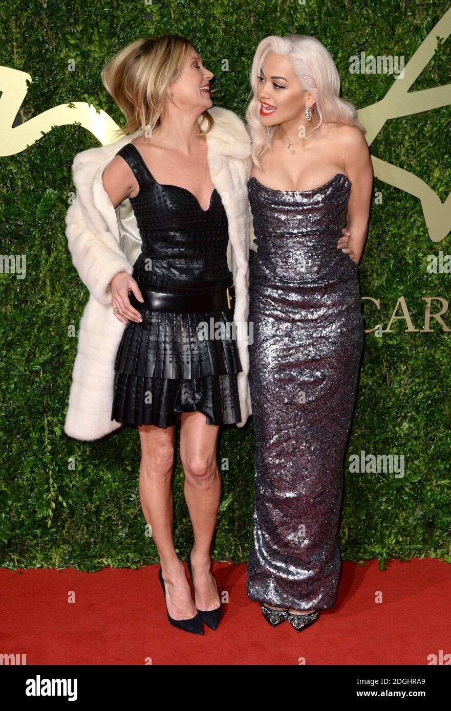 Kate Moss and Rita Ora arriving at The British Fashion Awards 2013, The ...