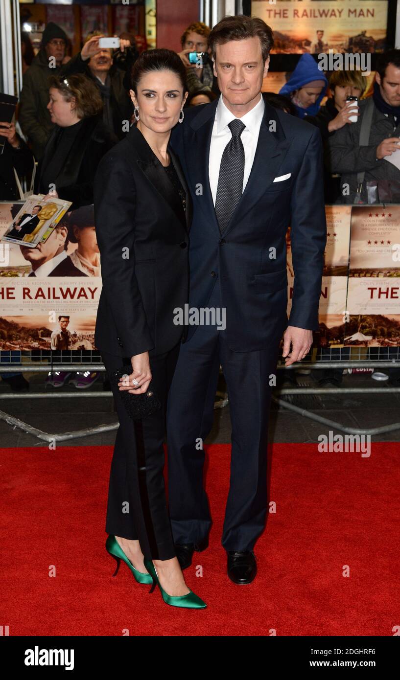 Colin Firth and wife Livia Giuggioli Firth arriving at the UK Premiere ...
