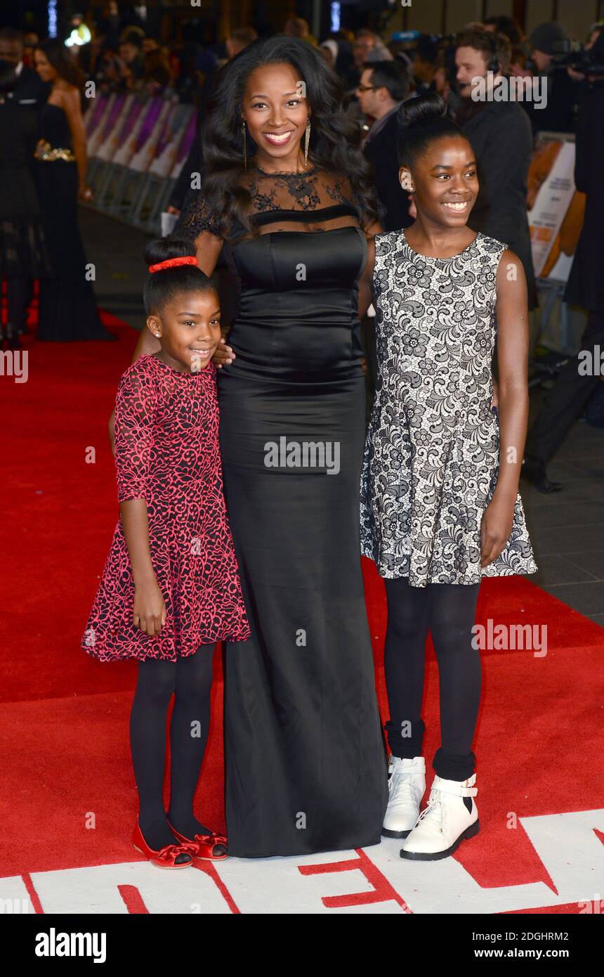 Jamelia and her daughters Teja and Tiani (left) arriving at The Royal ...