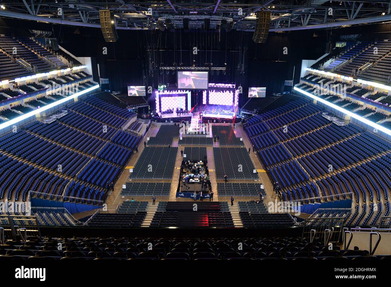 General view of the stage during the 2013 Capital FM Jingle Bell Ball ...