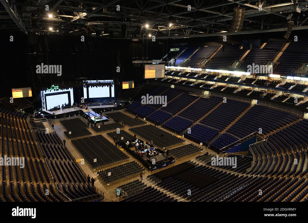 General view of the stage during the 2013 Capital FM Jingle Bell Ball ...