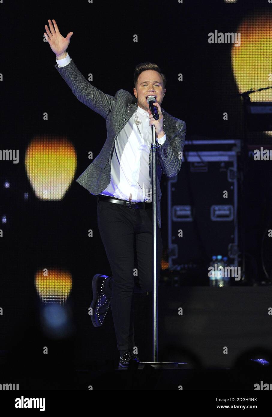 Olly Murs performing on stage during the 2013 Capital FM Jingle Bell ...