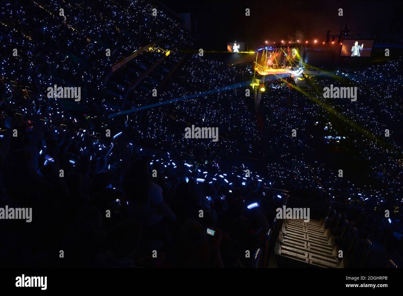 Olly Murs performing on stage during the 2013 Capital FM Jingle Bell ...