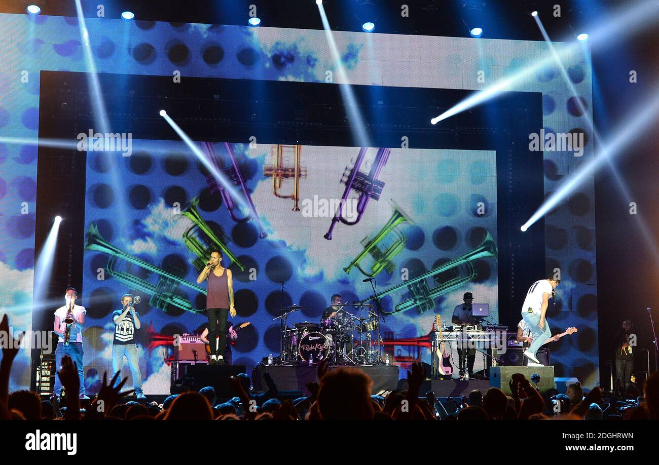 Rizzle Kicks performing on stage during the 2013 Capital FM Jingle Bell ...