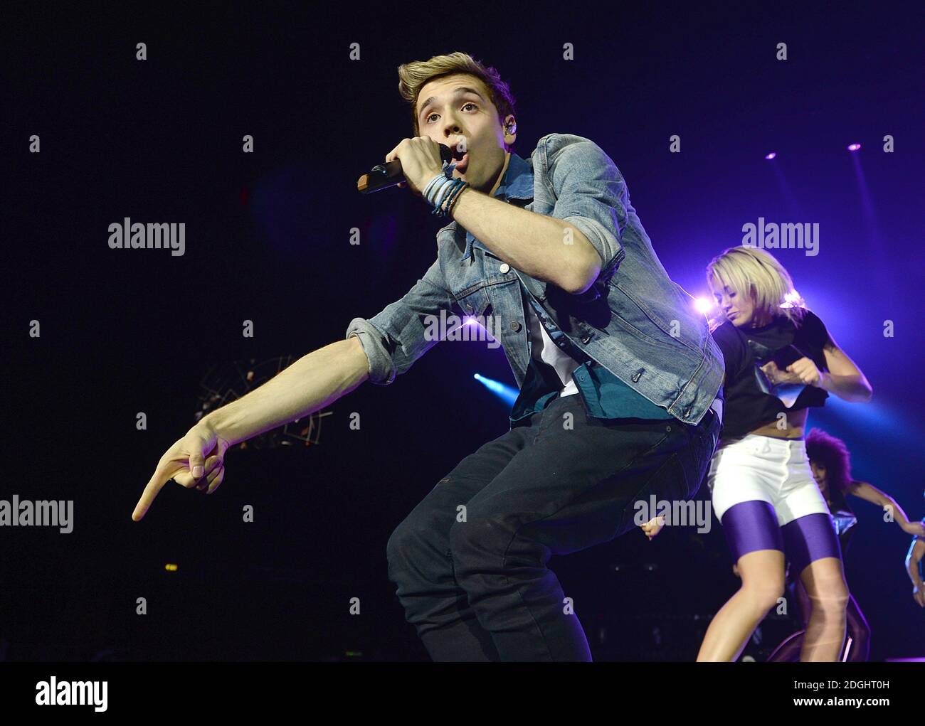 Elyar Fox performing on stage during the 2013 Capital FM Jingle Bell ...