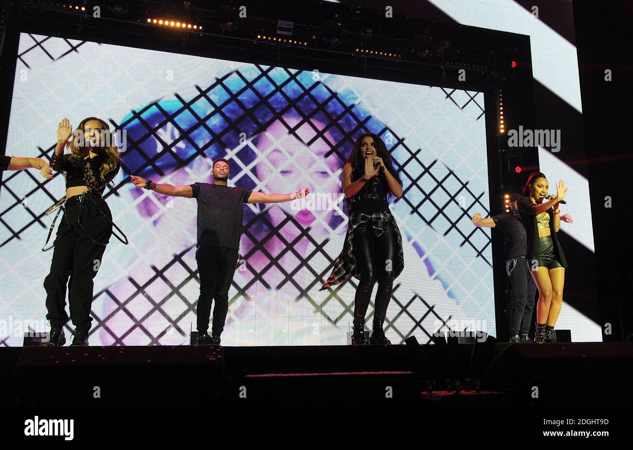 Little Mix performing on stage during the 2013 Capital FM Jingle Bell ...