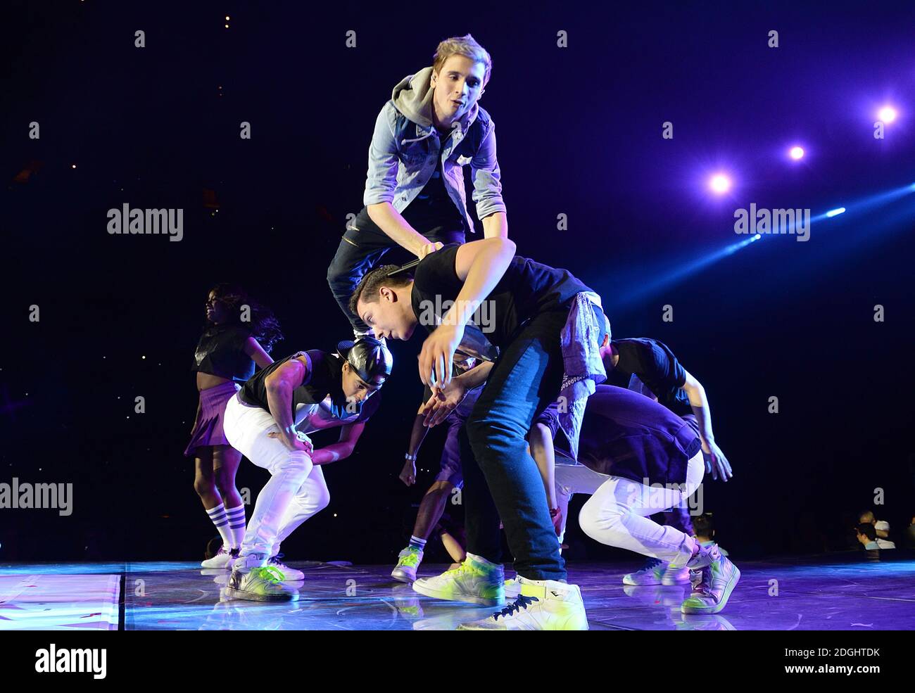 Elyar Fox performing on stage during the 2013 Capital FM Jingle Bell ...