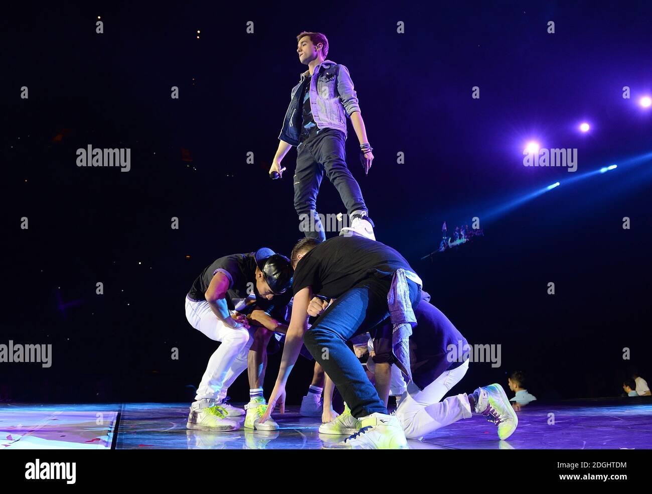 Elyar Fox performing on stage during the 2013 Capital FM Jingle Bell ...