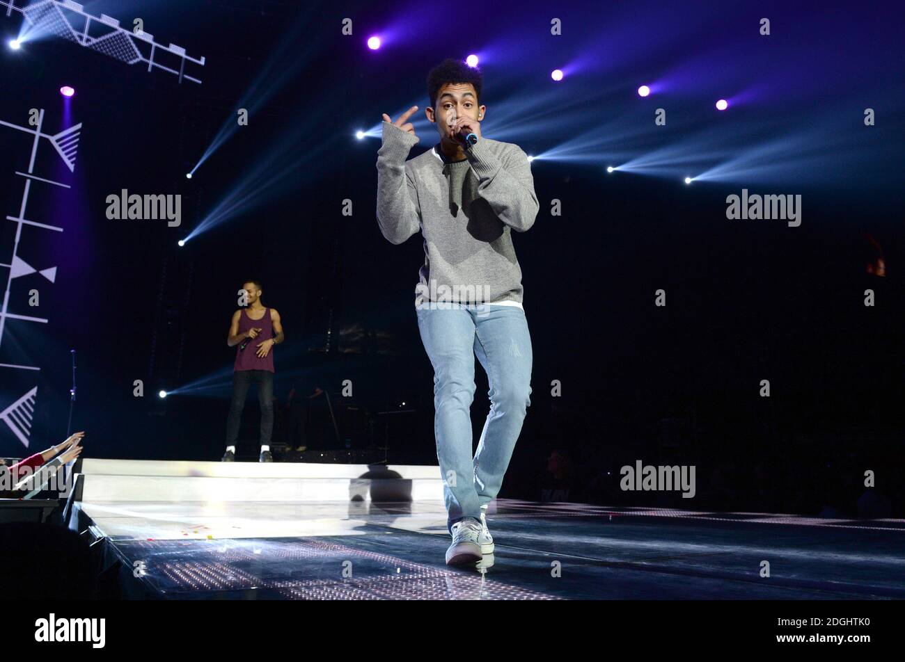 Rizzle Kicks performing on stage during the 2013 Capital FM Jingle Bell ...