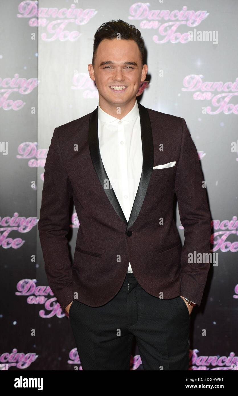 Gareth Gates arriving at the Dancing on Ice 2014 launch event, London ...