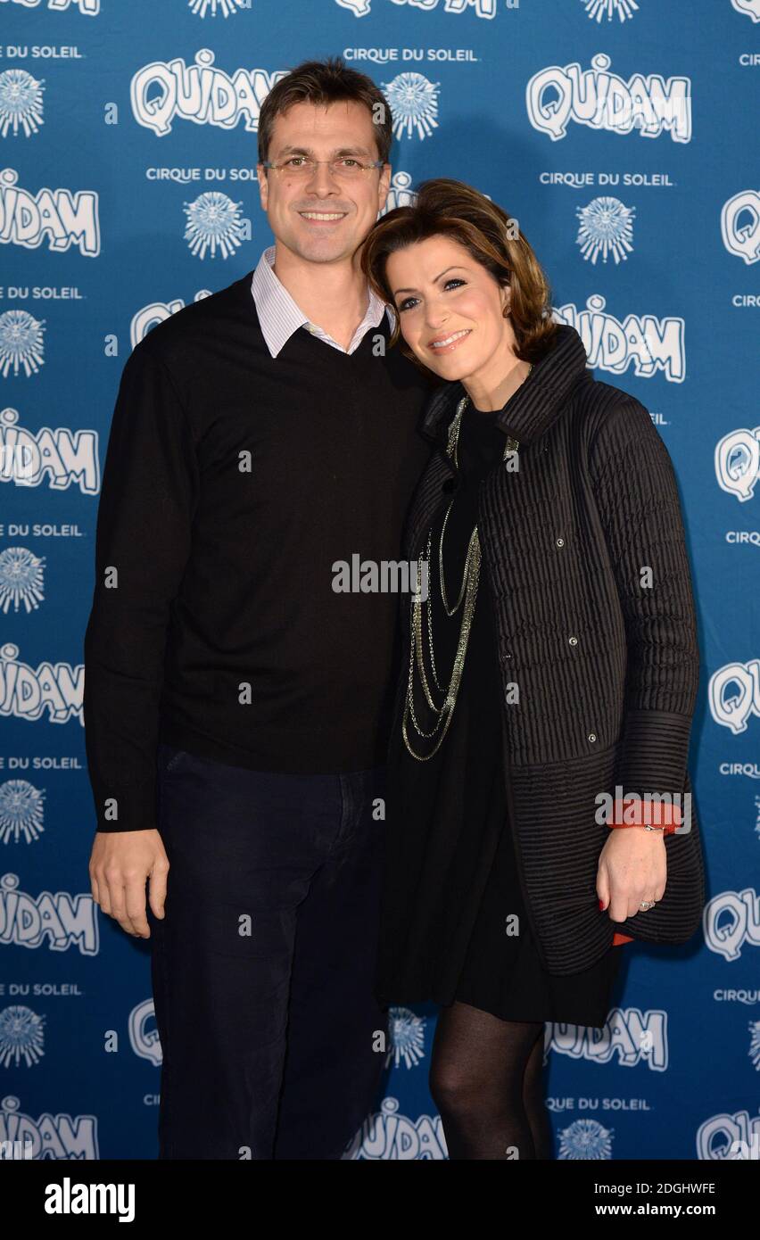 Justin Bower and Natasha Kaplinsky arriving at the opening night of ...