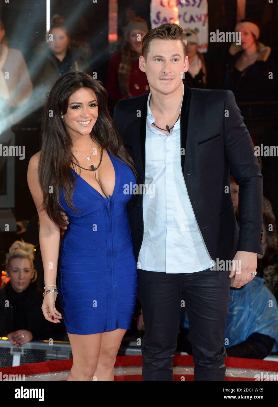 Lee Ryan and Casey Batchelor leave the 2014 Celebrity Big Brother House ...