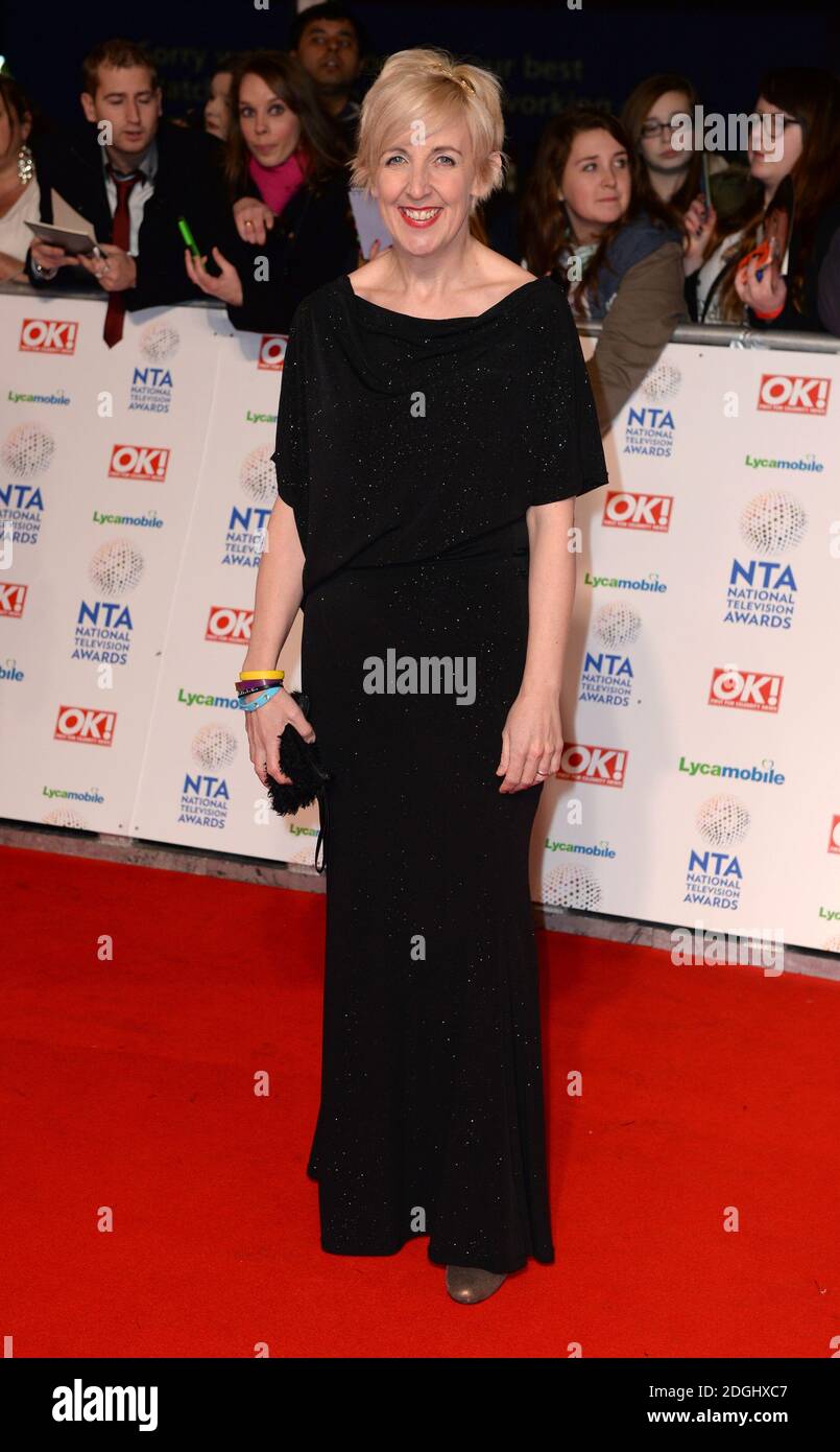 Julie Hesmondhalgh arriving at the National Television Awards 2014, O2 ...