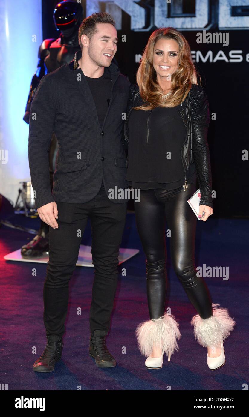 Katie Price and Kieran Hayle arriving at the UK Premiere of Robocop ...