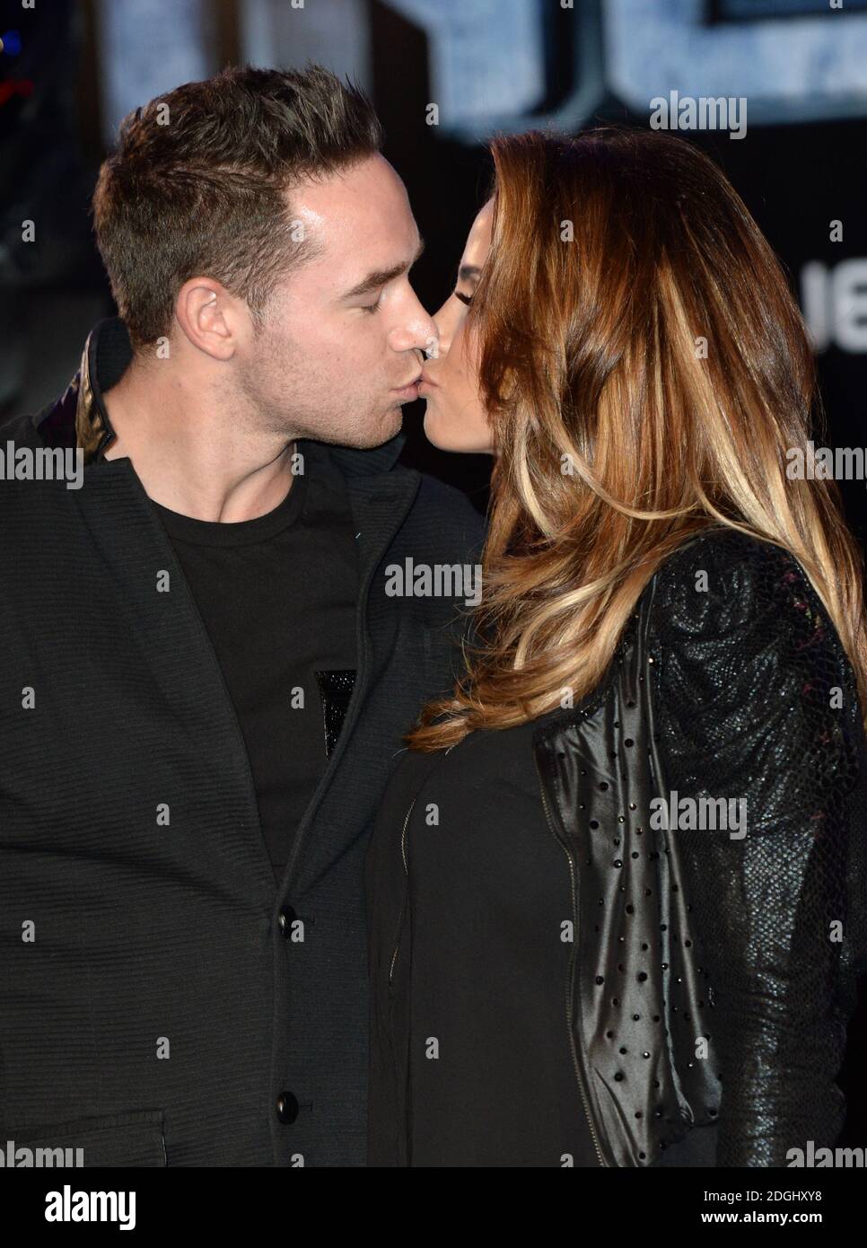 Katie Price and Kieran Hayle arriving at the UK Premiere of Robocop ...