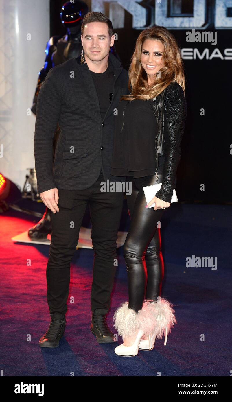 Katie Price and Kieran Hayle arriving at the UK Premiere of Robocop ...