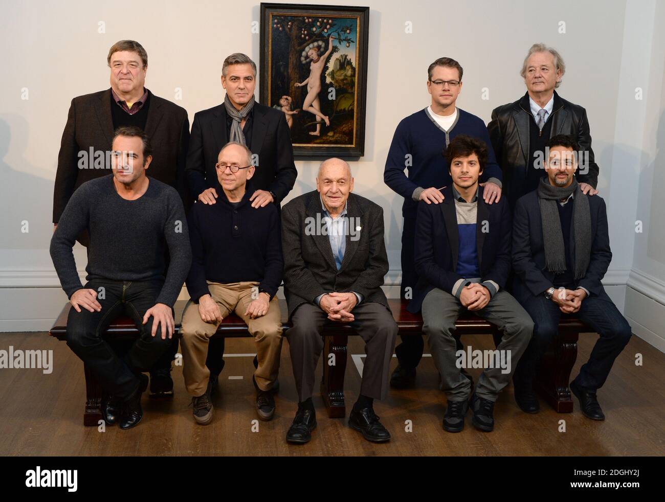 John goodman, george clooney, matt damon, bill murray, (front l r) jean ...