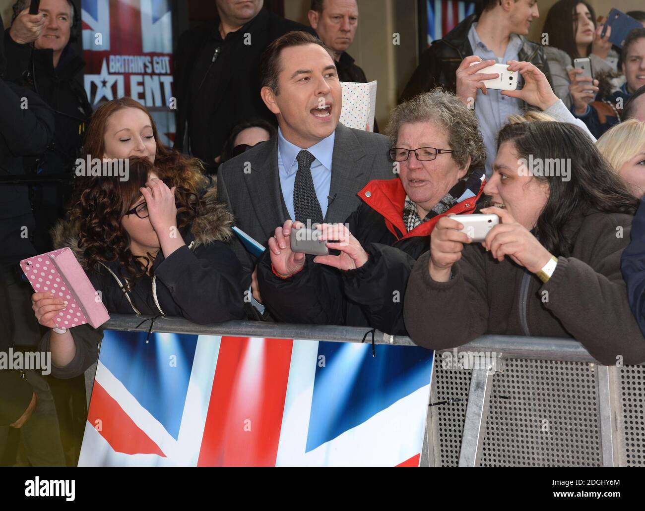 David Walliams arriving at the 2014 Britain's Got Talent Auditions ...