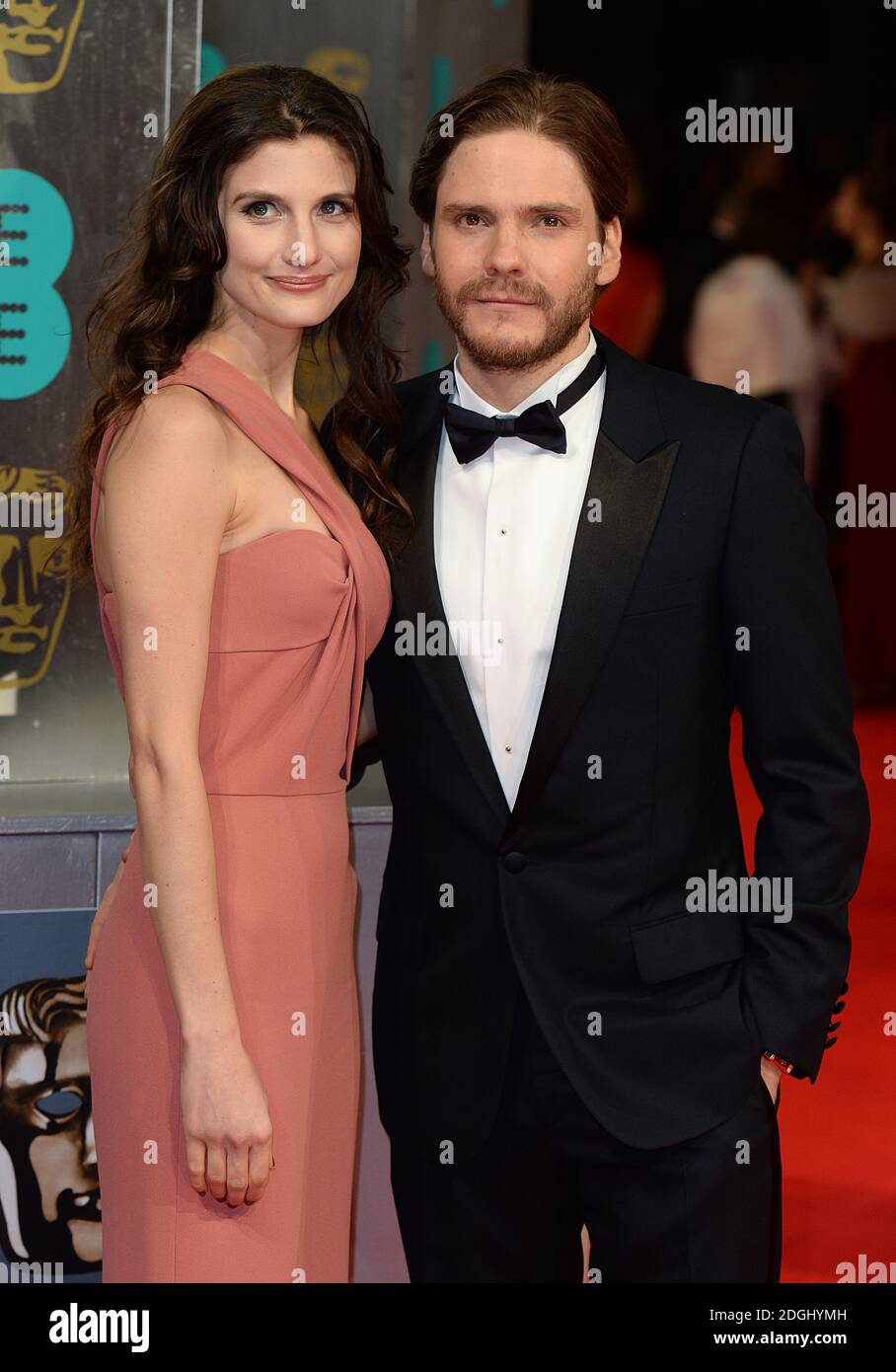 Felicitas Rombold and Daniel Bruhl arriving at The EE British Academy ...