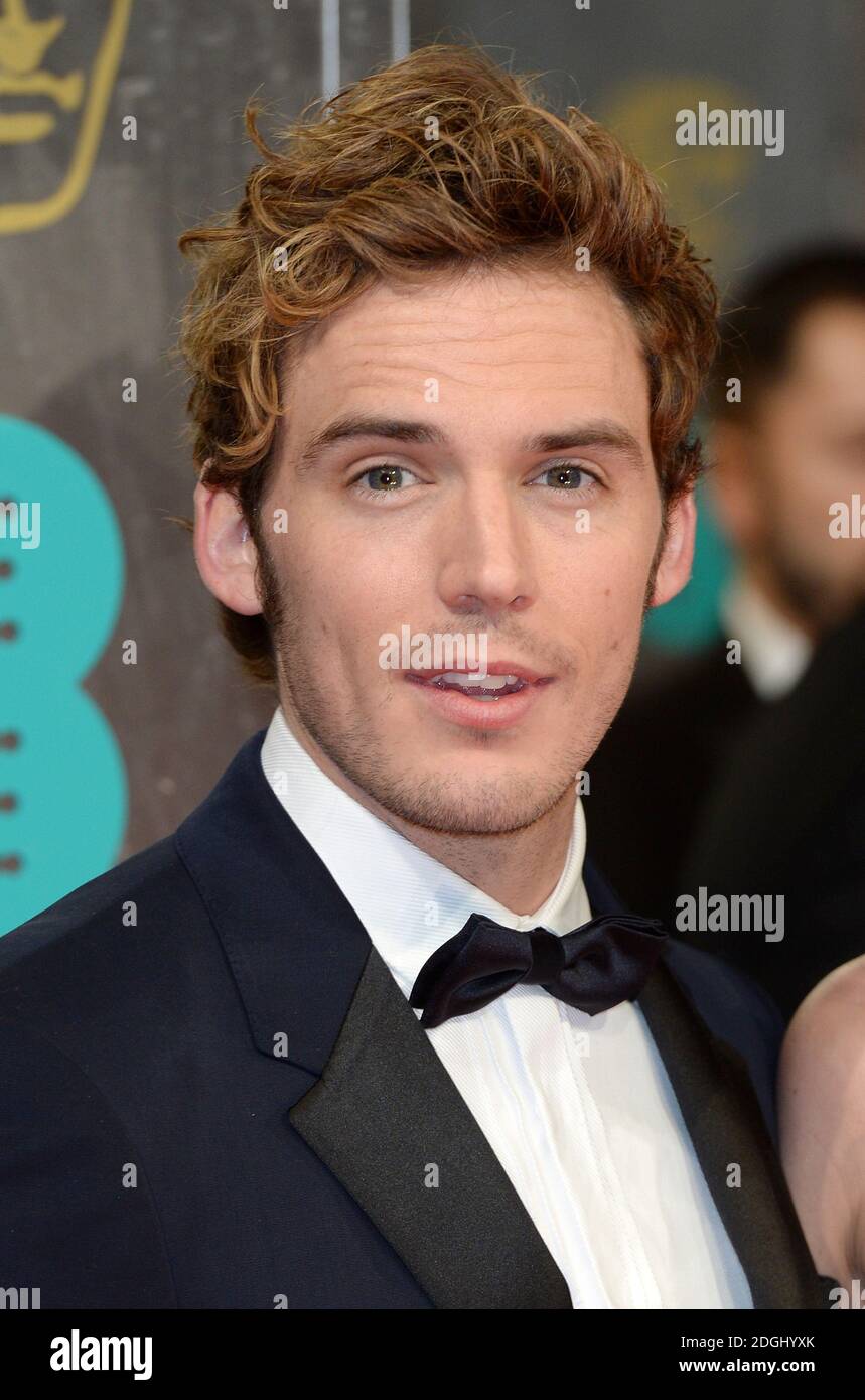 Sam Claflin arriving at The EE British Academy Film Awards 2014, at the ...