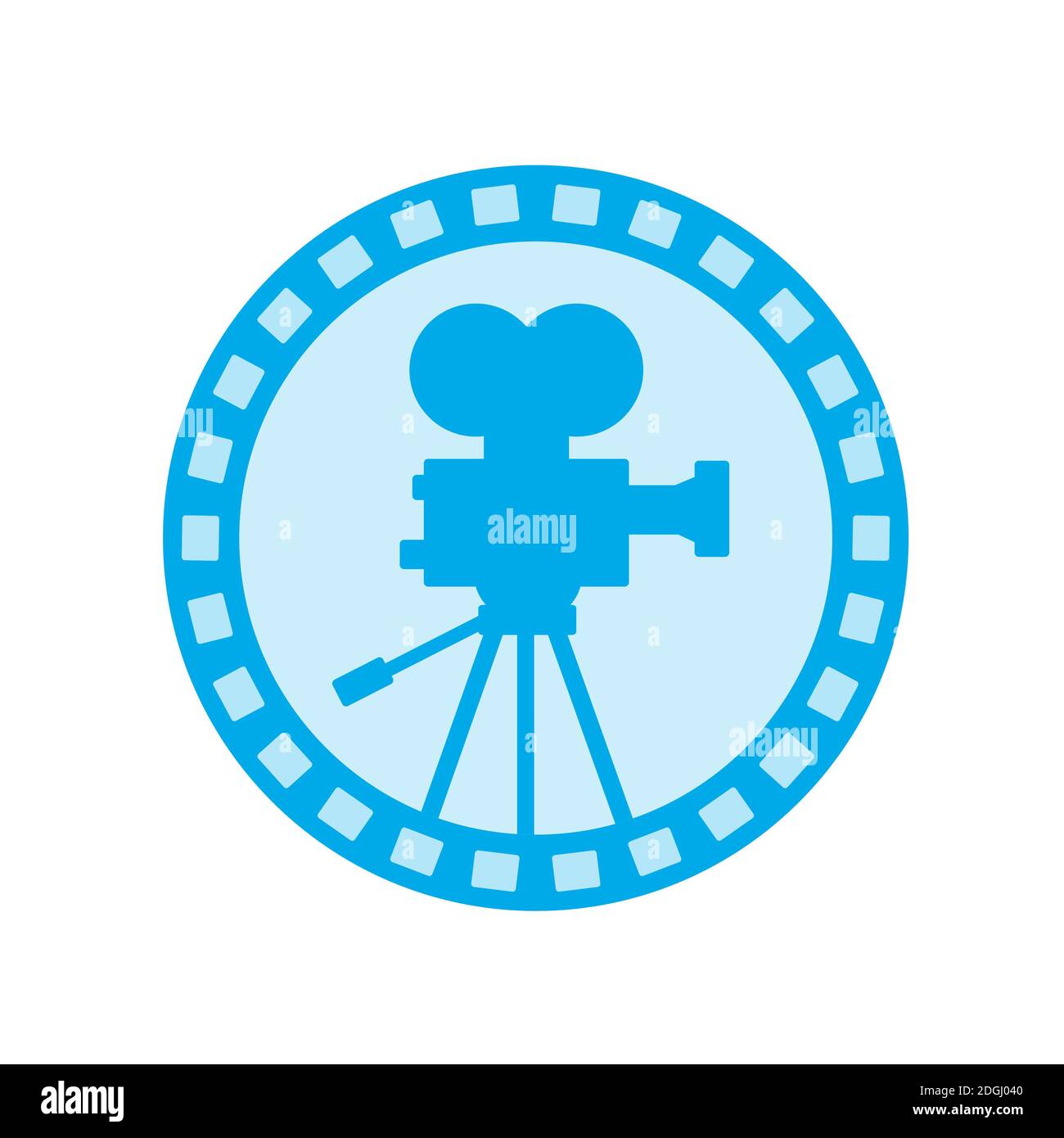 Film reel logo hi-res stock photography and images - Alamy