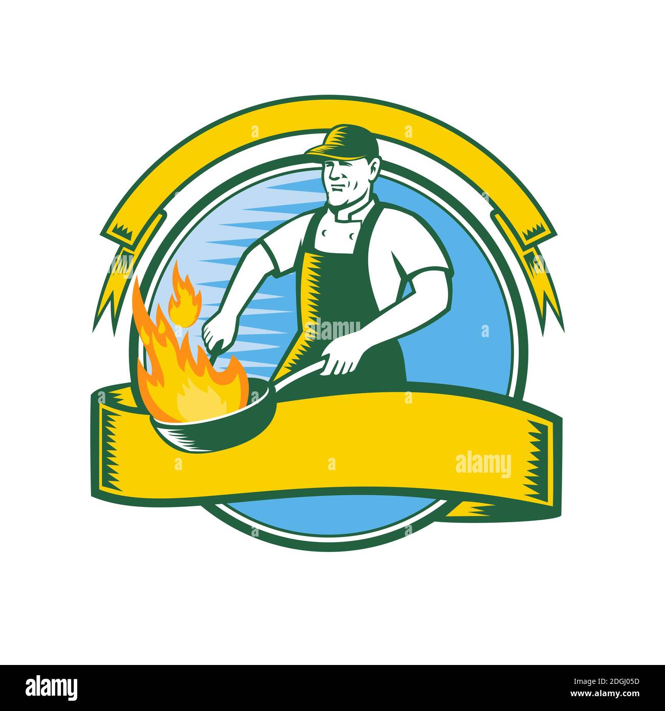 Pan circle logo Cut Out Stock Images & Pictures - Alamy