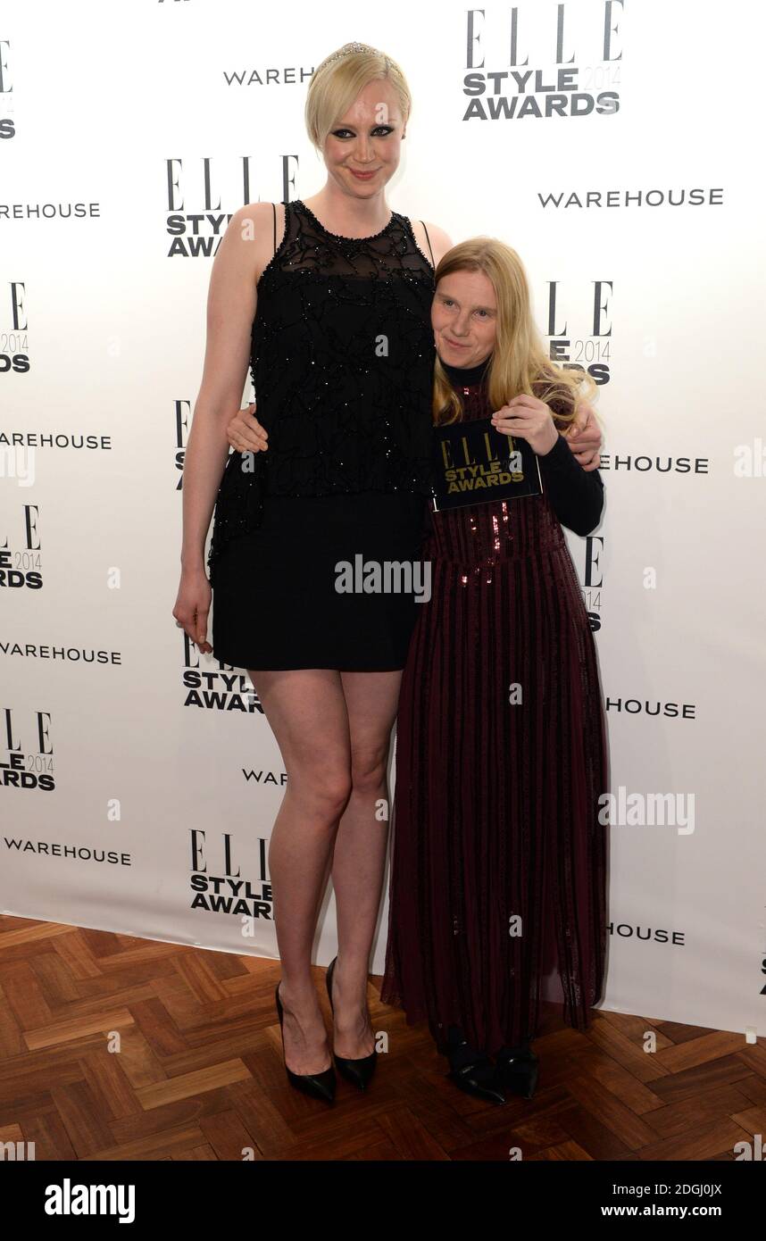 Gwendoline Christie and Kate Hillier arriving at The Elle Style Awards ...