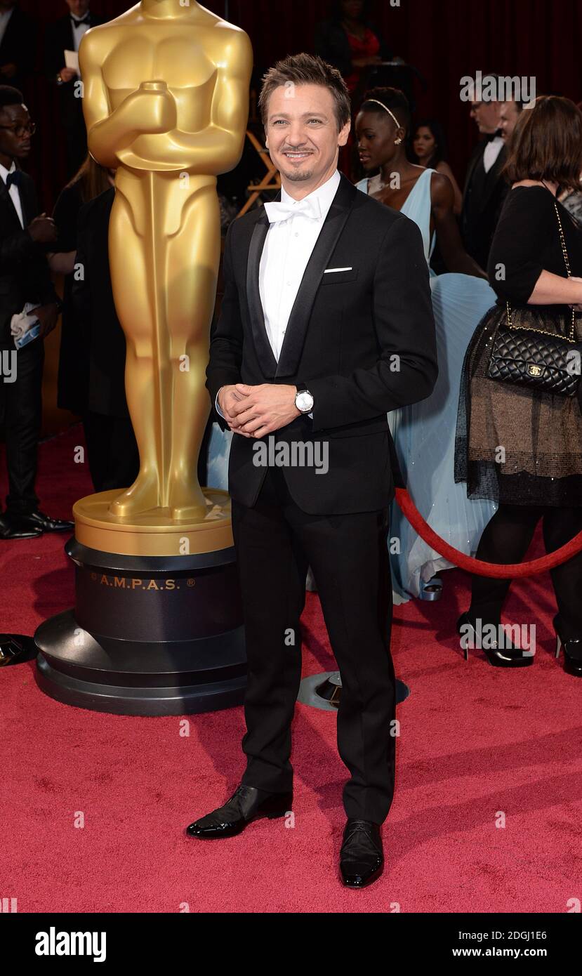 Jeremy Renner arriving at the 86th Academy Awards held at the Dolby ...
