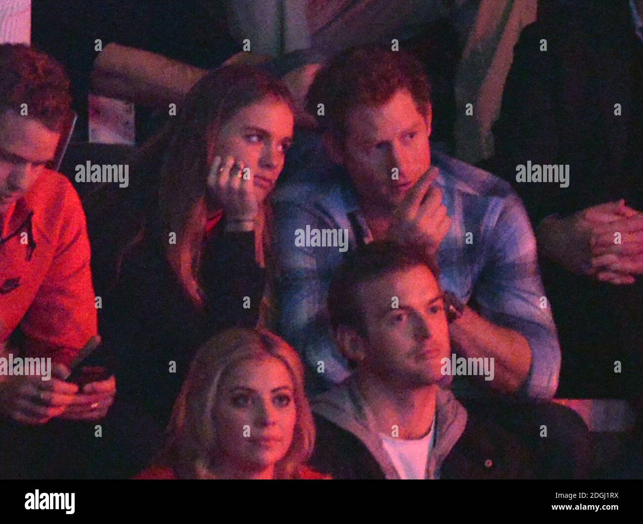 Prince Harry and Cressida Bonas at WE Day, Wembley Arena, London Stock ...