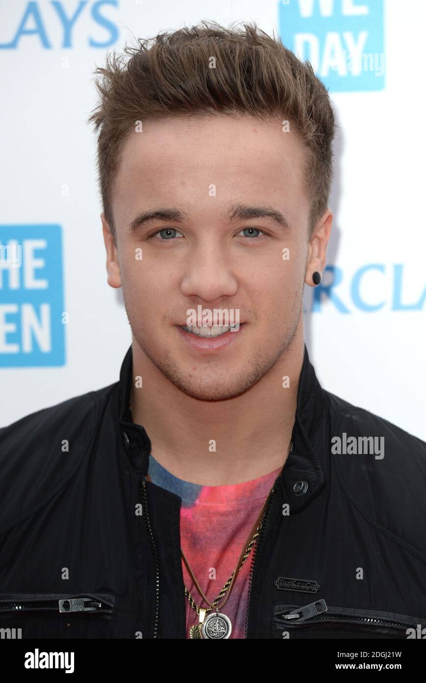 Sam Callaghan arriving at WE Day, Wembley Arena, London Stock Photo - Alamy