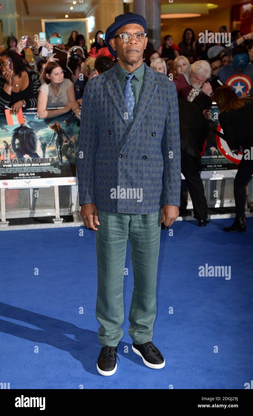 Samuel L Jackson arriving at the UK Premiere of Captain America, The ...