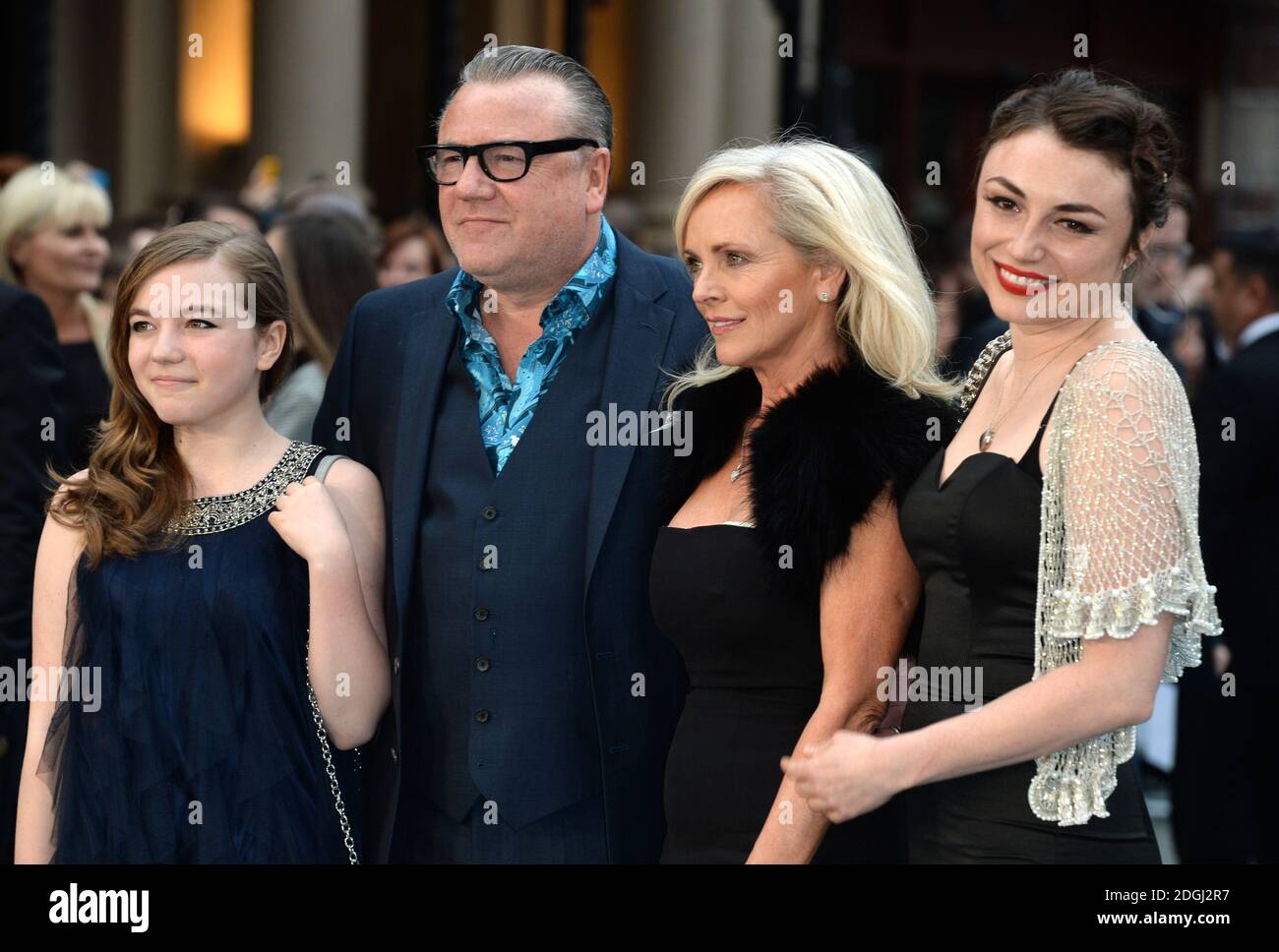 Ellie Winstone, Ray Winstone, Elaine Winstone and Lois Winstone ...