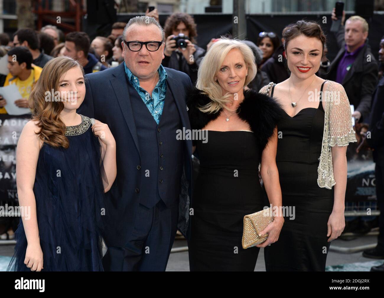 Ellie Winstone, Ray Winstone, Elaine Winstone and Lois Winstone ...
