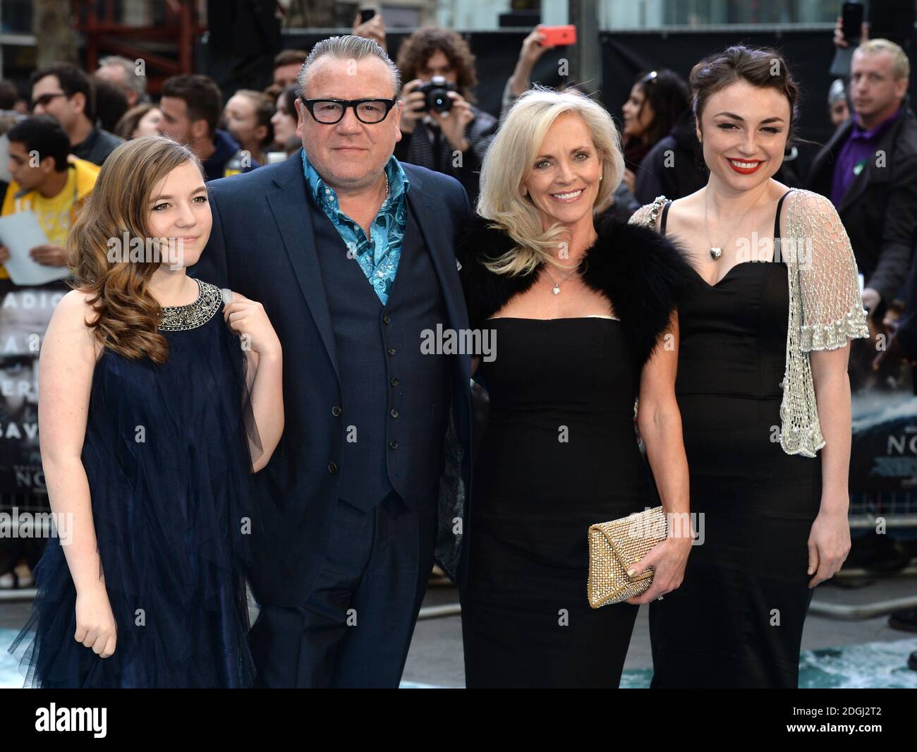 Ellie Winstone, Ray Winstone, Elaine Winstone and Lois Winstone ...