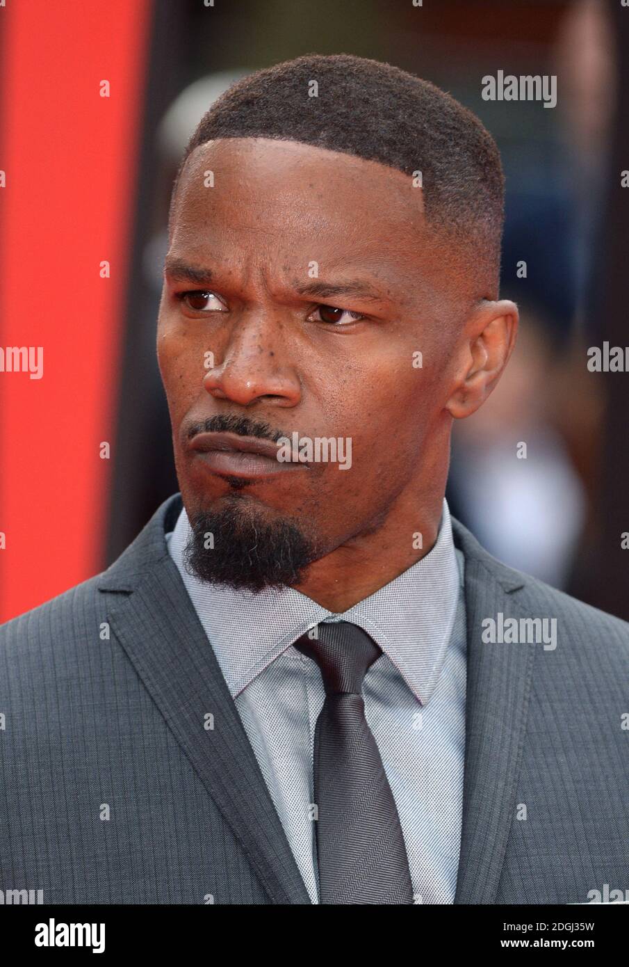 Jamie Foxx arriving for the world premiere of the film The Amazing ...