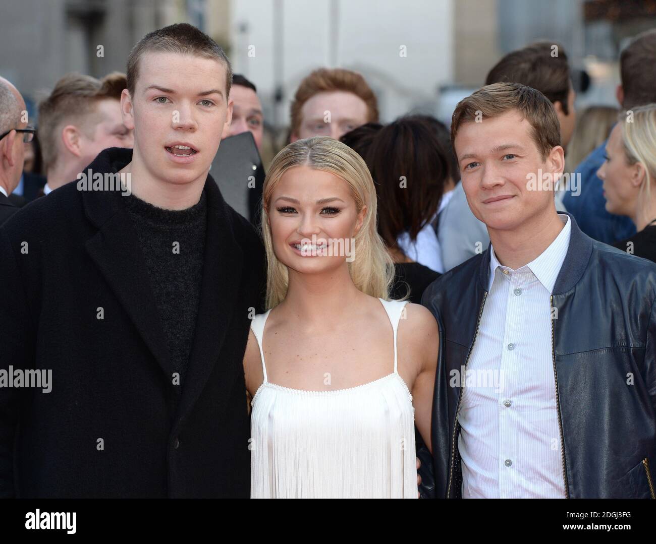 Will Poulter, Emma Rigby and Ed Speleers arriving at the UK Premiere of ...