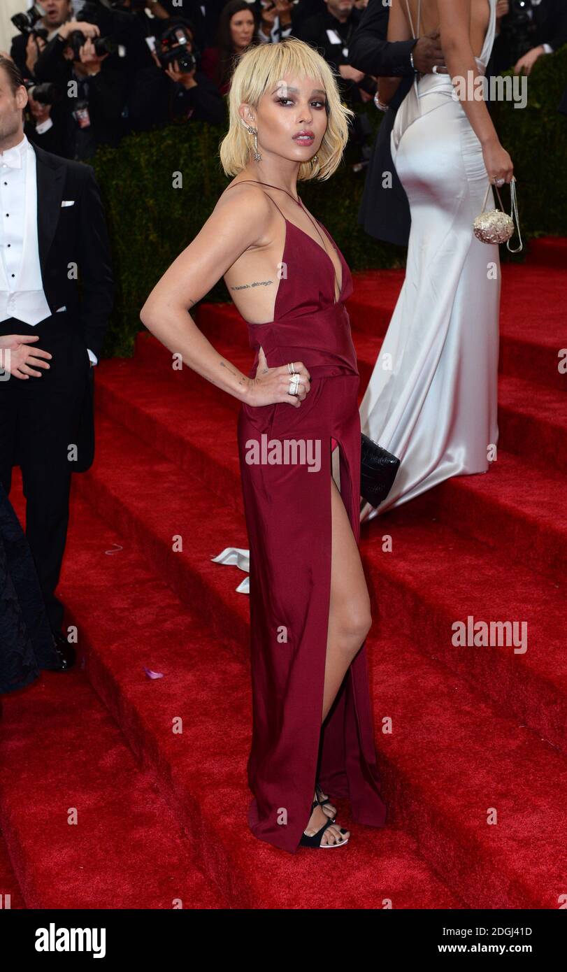 Zoe Kravitz arriving at the Costume Institute Benefit Met Gala ...