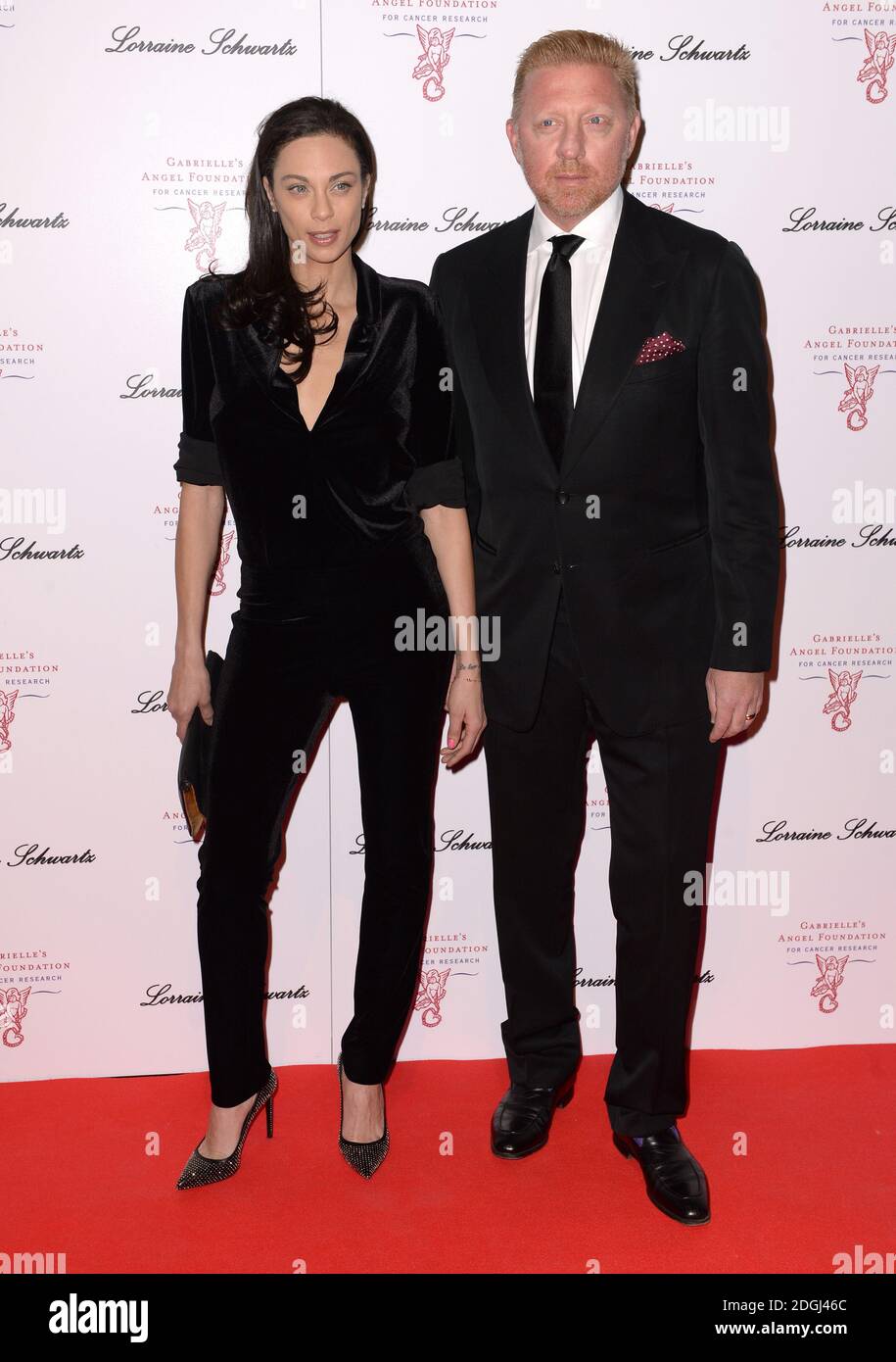 Lilly and Boris Becker attending Gabrielle's Gala fundraiser for the ...