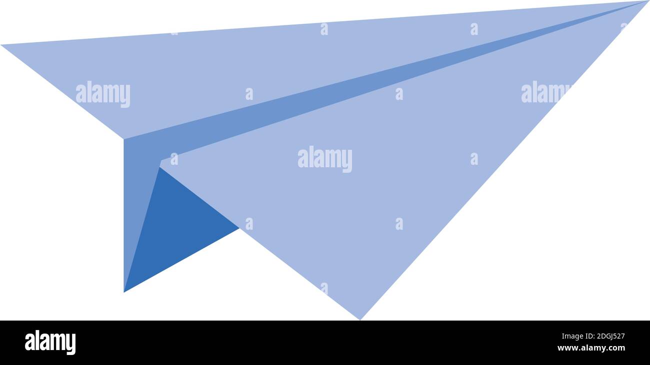 paper airplane flying flat style icon vector illustration design Stock ...